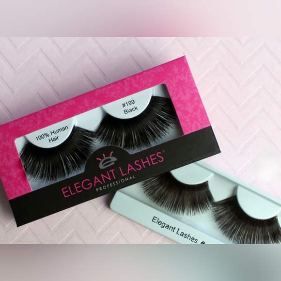 Elegant Lashes | Makeup | Nwt Elegant Lashes 99 Human Hair Eyelashes ...
